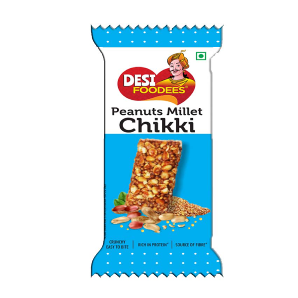 Peanuts Millet Chikki (pack of 10) – Desi Foodees